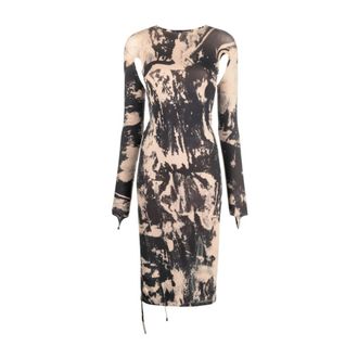 ADĀMO Andrea Adamo Robe Sculptante Imprim&eacute;e en Jersey - Femme - Robes - Multicolore - Taille: 34/36 FR