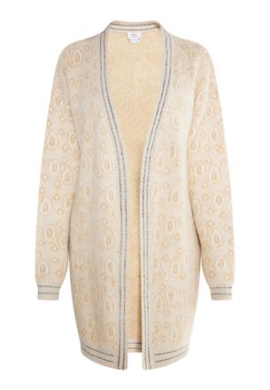 Usha Strickcardigan Damen Beige Mehrfarbig