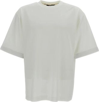 Jacquemus Homme, Tops, Blanc, Taille: M Rond Carr&eacute; T-Shirt &agrave; Manches Courtes