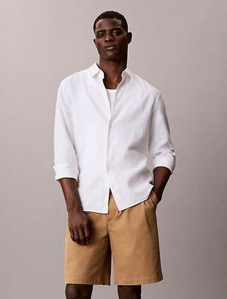 Calvin Klein Short chino en serg&eacute; de coton