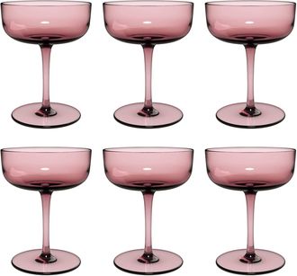 like. by Villeroy & Boch Villeroy & Boch Like Grape Sektschale/Dessertschale Set 6 teilig, Farbglas traube, Füllmenge 100 ml