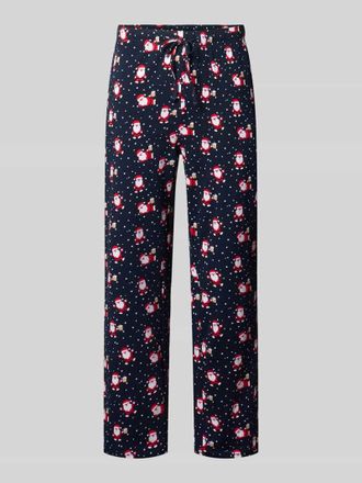 Christian Berg Regular Fit Pyjama-Hose im Allover-Look