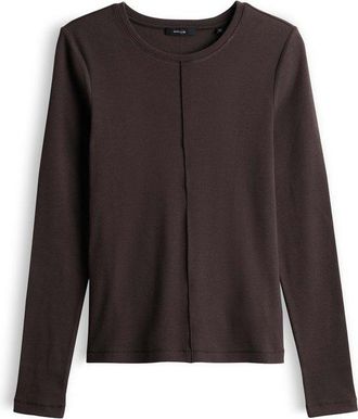 OPUS Langarmshirt Sadalie aus weichem Material Gerader Schnitt mit Rundhals f&uuml;r vielseitige Layerings