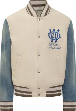 Off-white Homme, Vestes, Multicolore, Taille: L Gothic OW Wool Varsity Jacket