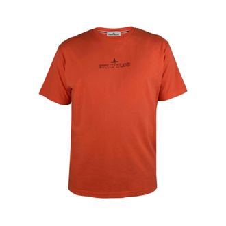 Stone Island Homme, Tops, Orange, Taille: L T-Chemises