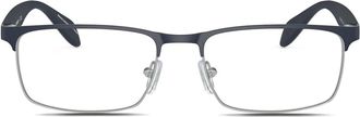 Emporio Armani lunettes de vue à monture rectangulaire - Argent