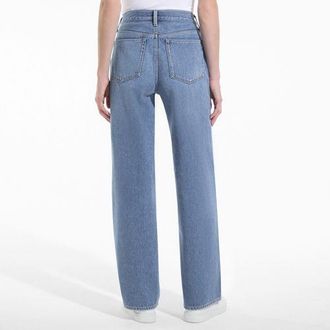 Lands End Low Waist Baggy Jeans aus Baumwolle, Damen, Gr&ouml;&szlig;e:34 regular, Blau, Baumwolle, by Lands End