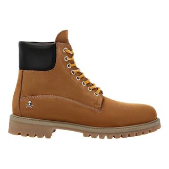 Philipp Plein Homme, Chaussures, Beige, Taille: 39 EU Nabuk Bottes Low Flat The Hunter