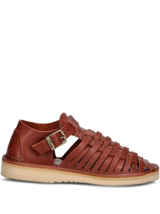 Fracap sandales à brides tressées - Rouge
