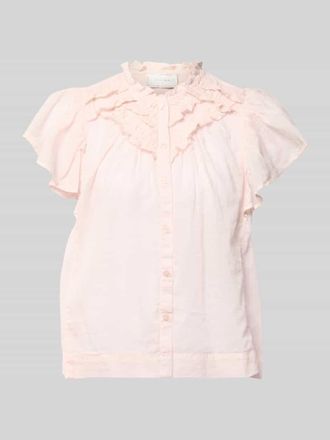 Neo Noir Regular Fit Bluse mi R&uuml;schenbesatz Modell Vinsa