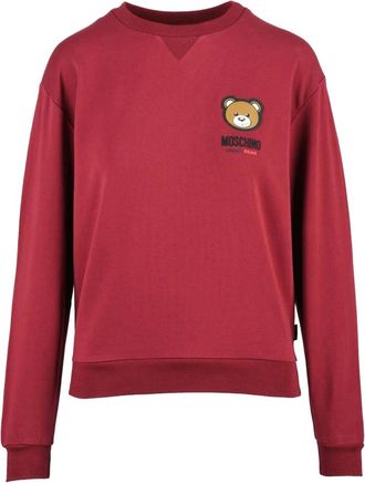 Moschino Femme, Sweatshirts et sweats à capuche, Rouge, Taille: 40 FR Felpa