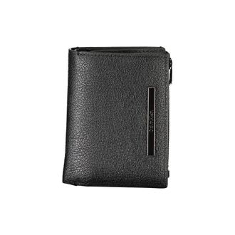 Calvin Klein Elegantes Lederportemonnaie mit M&uuml;nzfach - - Accessories - Herren - Schwarzk - ONE SIZE