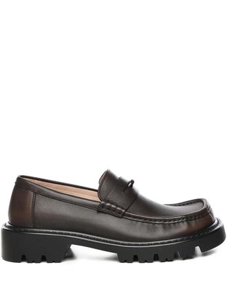 Loewe 40mm Sierra lug-sole loafers - Marron