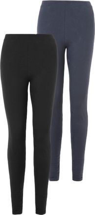 Marks and Spencer 2Er-Pack Leggings Mit Hohem Bund Damen Blau/Schwarz UK 10 (EU 38)