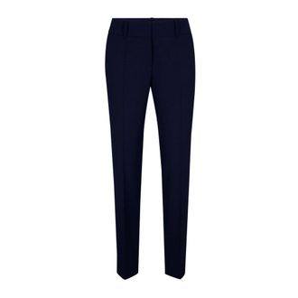 Windsor Schmale Woll-Businesshose - - Trousers - Damen - Blau - S