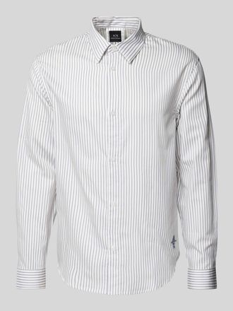 A|X Armani Exchange Regular Fit Freizeithemd mit Kentkragen