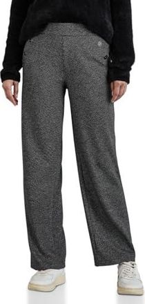 Street One A378116 EOS_Straight Leg HW chin&eacute;, Noir, 42W / 30L Femmes