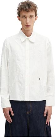 Ader Error Chemise effet vieilli - Homme - Chemises - Blanc - Taille: L