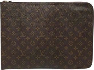 Louis Vuitton Pre-owned Pochette en toile Monogram - Femme - Pre-owned - Brun - Taille: ONE Size