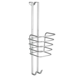 Metaltex Haartrocknerhalterung, Metall, Edelstahloptik