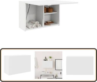 vidaXL vidaXL Bad-Wandschrank Weiß 60x25x40 cm Holzwerkstoff