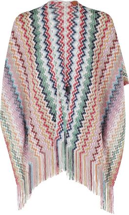 Missoni Femme, Vestes, Multicolore, Taille: ONE Size Poncho Zig Zag