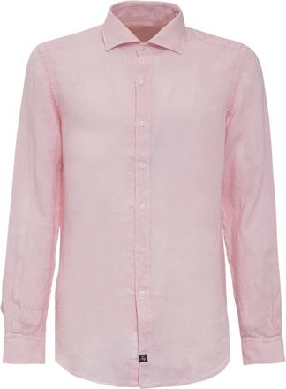Fay Homme, Chemises, Rose, Taille: 3XL Chemises