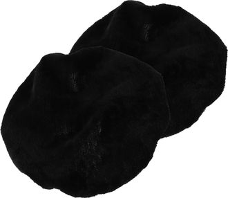 TOPBATHY 2 St&uuml;ck Pack Wc Deckelbez&uuml;ge aus Weichem Samt Staubdichter Rutschfester Toilettensitzbezug Maschinenwaschbar f&uuml;r Runde und L&auml;ngliche Toilettendeckel B