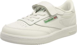 Reebok Club C 1v Sneaker, White Glen Green Vector Blue, 27.5 EU