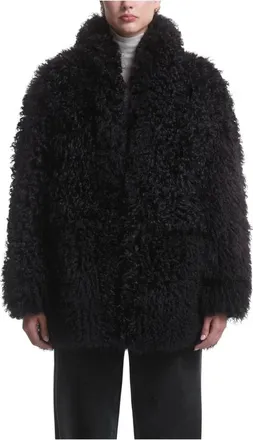 Nour Hammour Nour Hammour, Femme, Vestes, Noir, Taille: 38 FR Amara Shearling Jacket