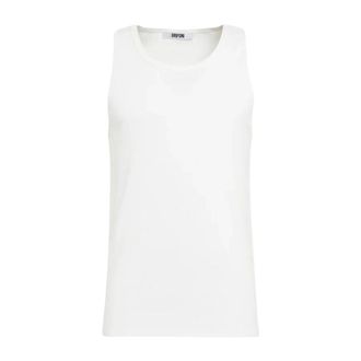 Mauro Grifoni Geripptes Tanktop mit breiten Tr&auml;gern - - Tops - Herren - Wei&szlig; - L