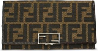 Fendi 1990-2000 Zucchino Portemonnaie - Braun