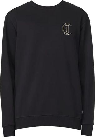 Just Cavalli Homme, Sweatshirts et sweats &agrave; capuche, Noir, Taille: 2XL Felpa Logo