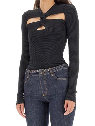 Philosophy di Lorenzo Serafini Mesh Cut-Out Details Jumper - Black