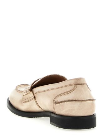 Miu Miu Calfskin Leather Loafer - White