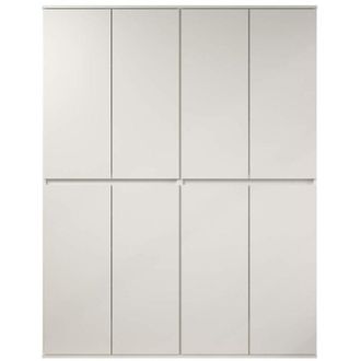 ebuy24 Nevada Kleiderschrank 8 T&uuml;ren wei&szlig;