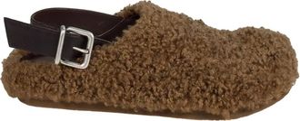 Vic Mati&eacute; Sabot Boh&egrave;me Teddy &agrave; Boucle - Femme - Chaussures - Brun - Taille: 41 EU