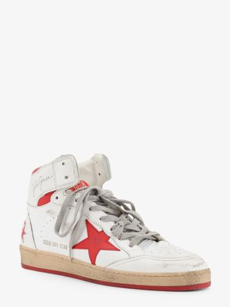 Golden Goose Mens Sneakers Sky Star White Leather Trainers