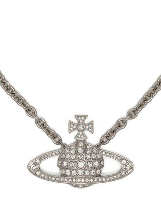 Vivienne Westwood collier Bas Relief &agrave; breloque Orb - Argent