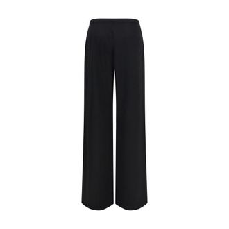 Gucci Womens Black Wool Oves Aries Casual Pants