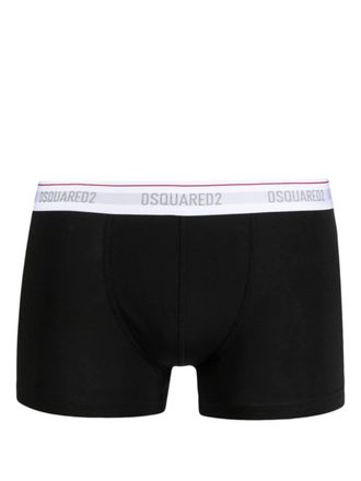 Dsquared2 Shorts mit Logo-Bund - Schwarz