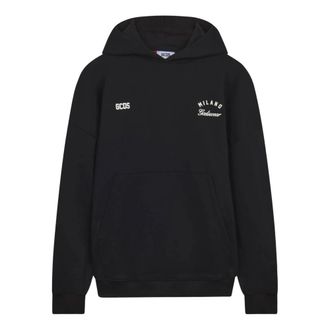 GCDS Hoodie mit Streifen - - Sweatshirts & Hoodies - Herren - Schwarzk - L