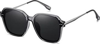 Generic Lunettes de soleil polarisées 2025 à monture large pour hommes et femmes, lunettes de soleil de plage dextérieur (couleur : B, taille : moyenne)