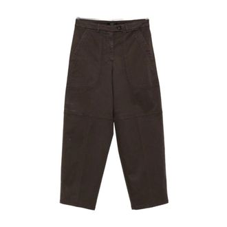 Seventy Femme, Pantalons, Brun, Taille: 34 FR Pantalon Chic Marrone Aw25