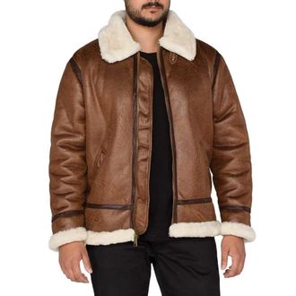 Alpha Industries Alpha Industries Herren B3 FL Fliegerjacke, Brown, M