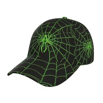 Generic Motif De Toile DAraign&eacute;e Verte Homme Femme Casquette De Baseball Confortable Chapeau Athl&eacute;tique Baseball Cap pour Voyage Toutes Les Saisons &Eacute;t&eacute;