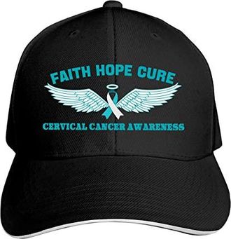 Generic Casquette Baseball,Sensibilisation Au Cancer du Col De LUtérus,Respirant Casquette De Sport Casual Chapeau De Soleil pour Cyclisme Homme Femme