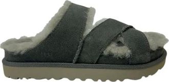 UGG Ugg, Femme, Chaussures, Gris, Taille: 38 EU Greenport Cross Strap Slide