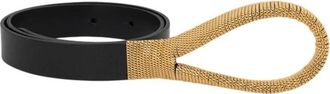 Orciani Femme, Accessoires, Noir, Taille: 95 CM Asola Leather Belt with Diamant&eacute; Chain