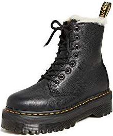 Dr. Martens Jadon, Amphibiens Femme, Black Pisa Natural Em Toby 900 g, 37 EU